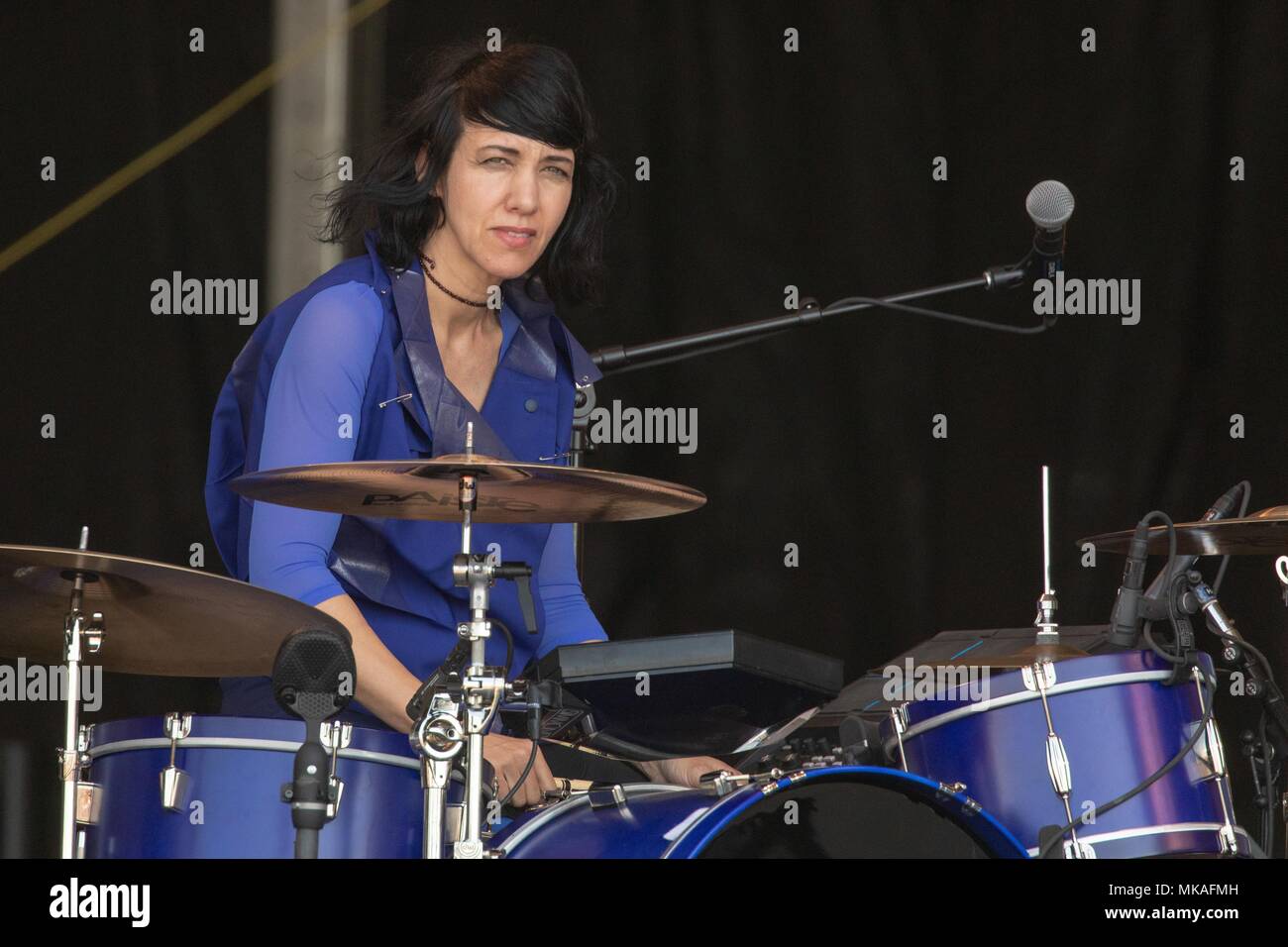 New Orleans, Louisiana, USA. 6th May, 2018. CARLA AZAR performs with ...
