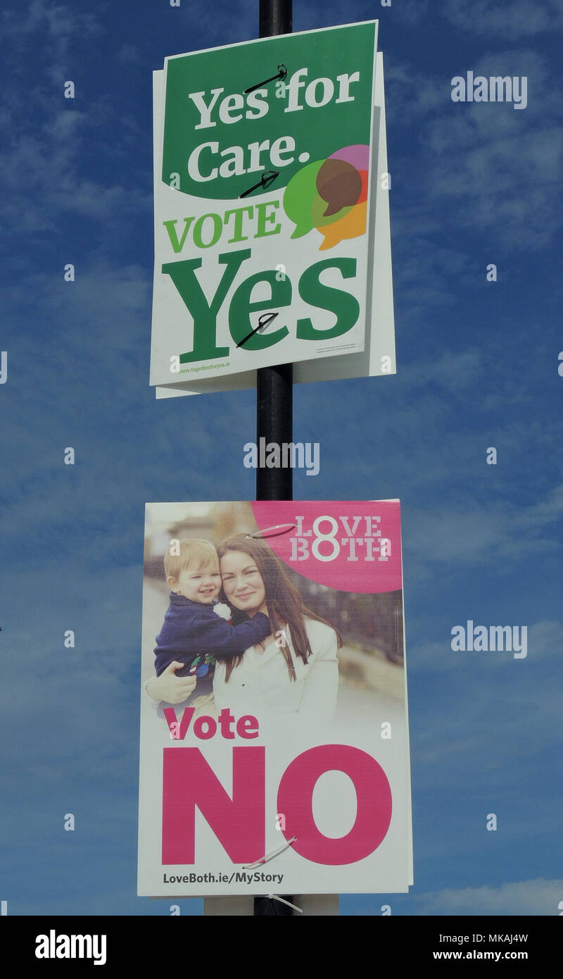 Dublin, Republic of Ireland. 7th May 2018. Abortion national referendum ...