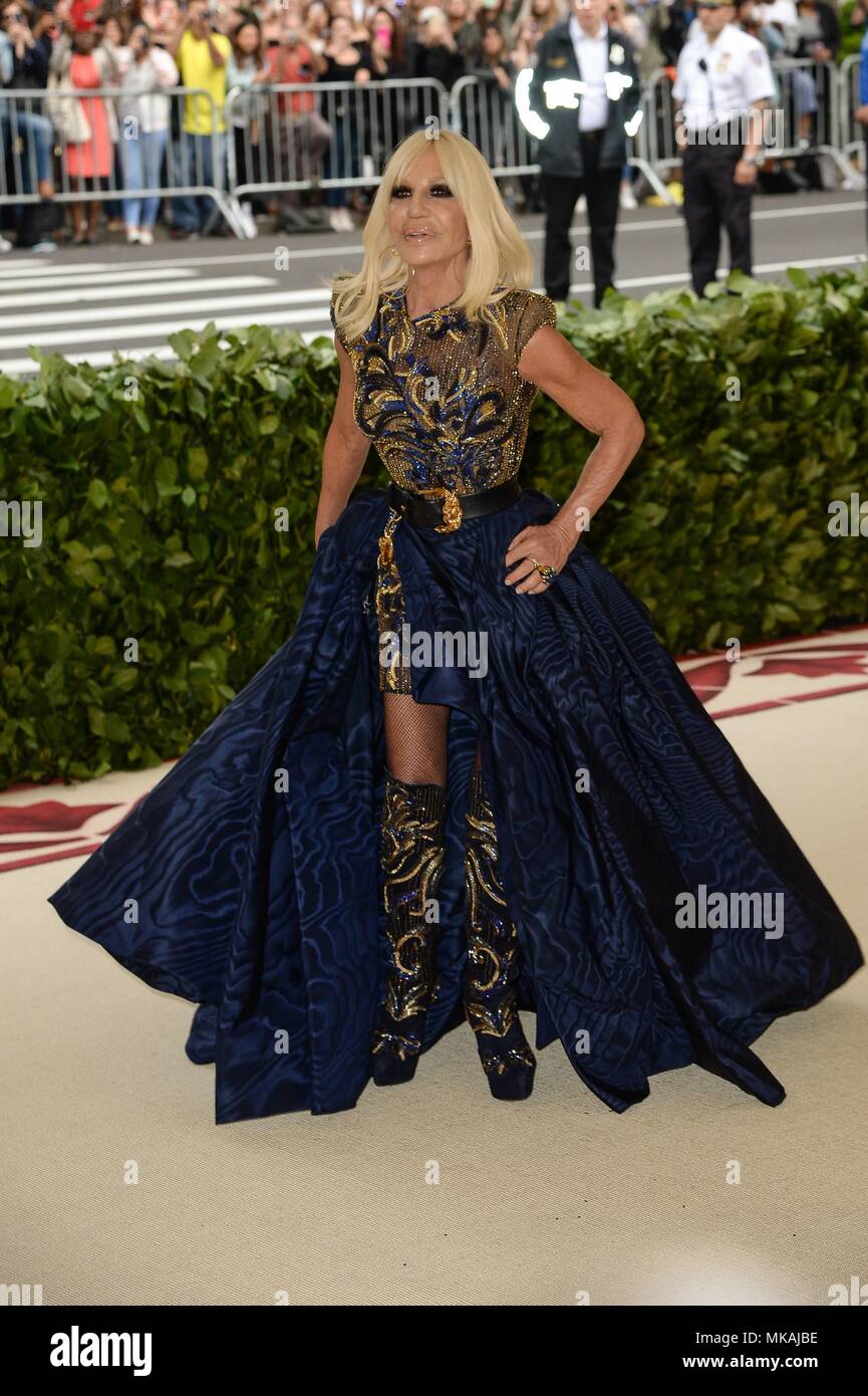 New York, NY, USA. 7th May, 2018. Donatella Versace, in Versace at ...