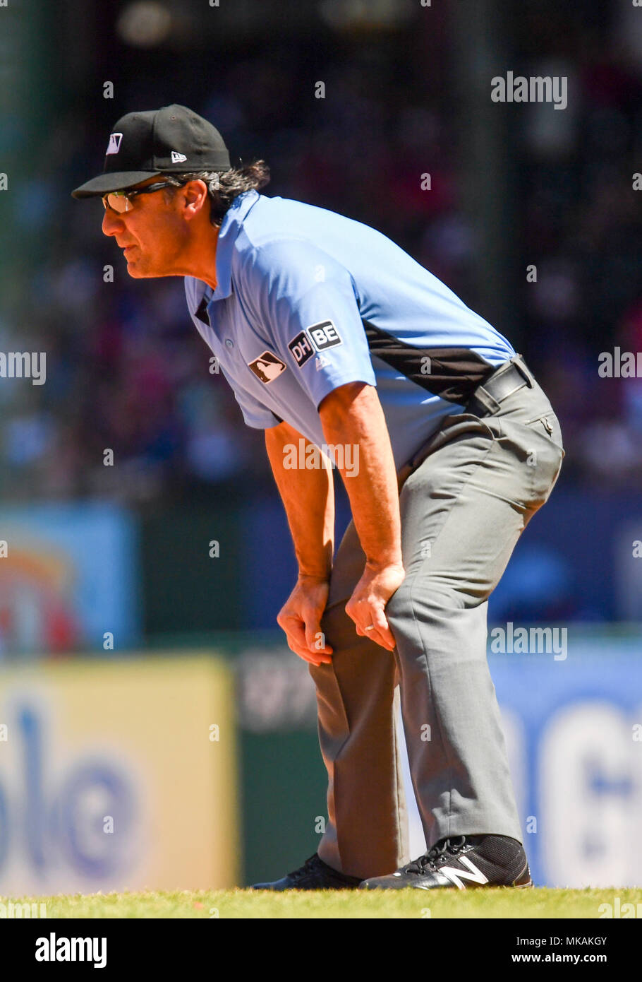 May 06, 2018: MLB umpire Phil Cuzzi #10 during an MLB game between the ...