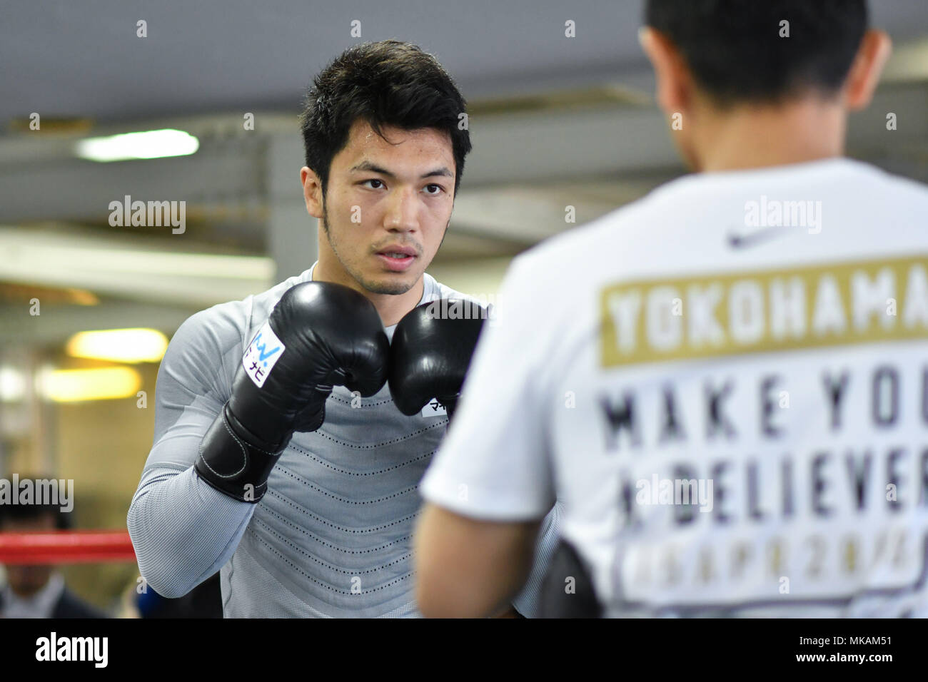 Tokyo, Japan. 7th May, 2018. (L-R) Ryota Murata, Sendai Tanaka Boxing : Ryota Murata of Japan ...