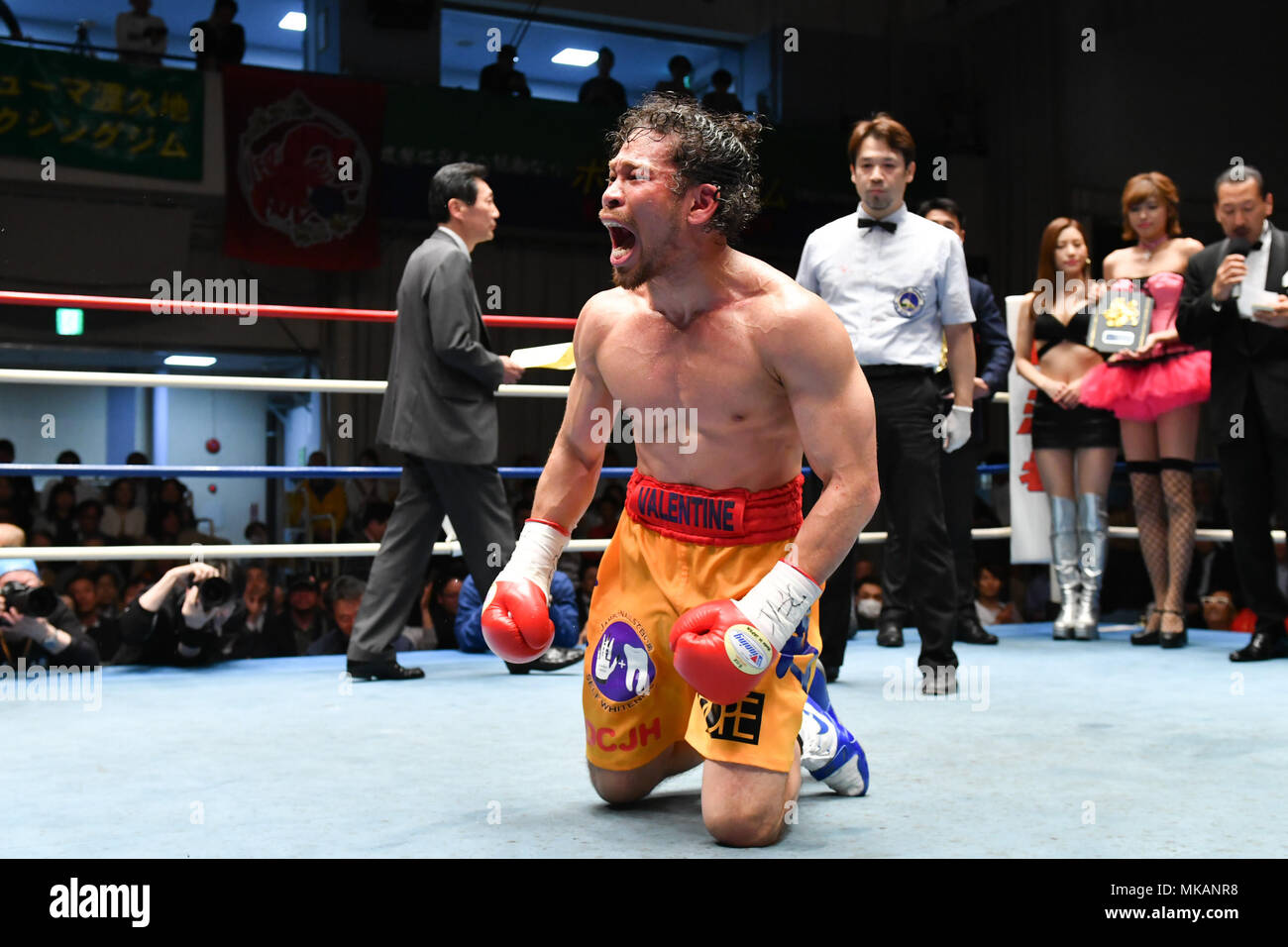 Tokyo, Japan. 7th May, 2018. Valentine Hosokawa (JPN) Boxing ...
