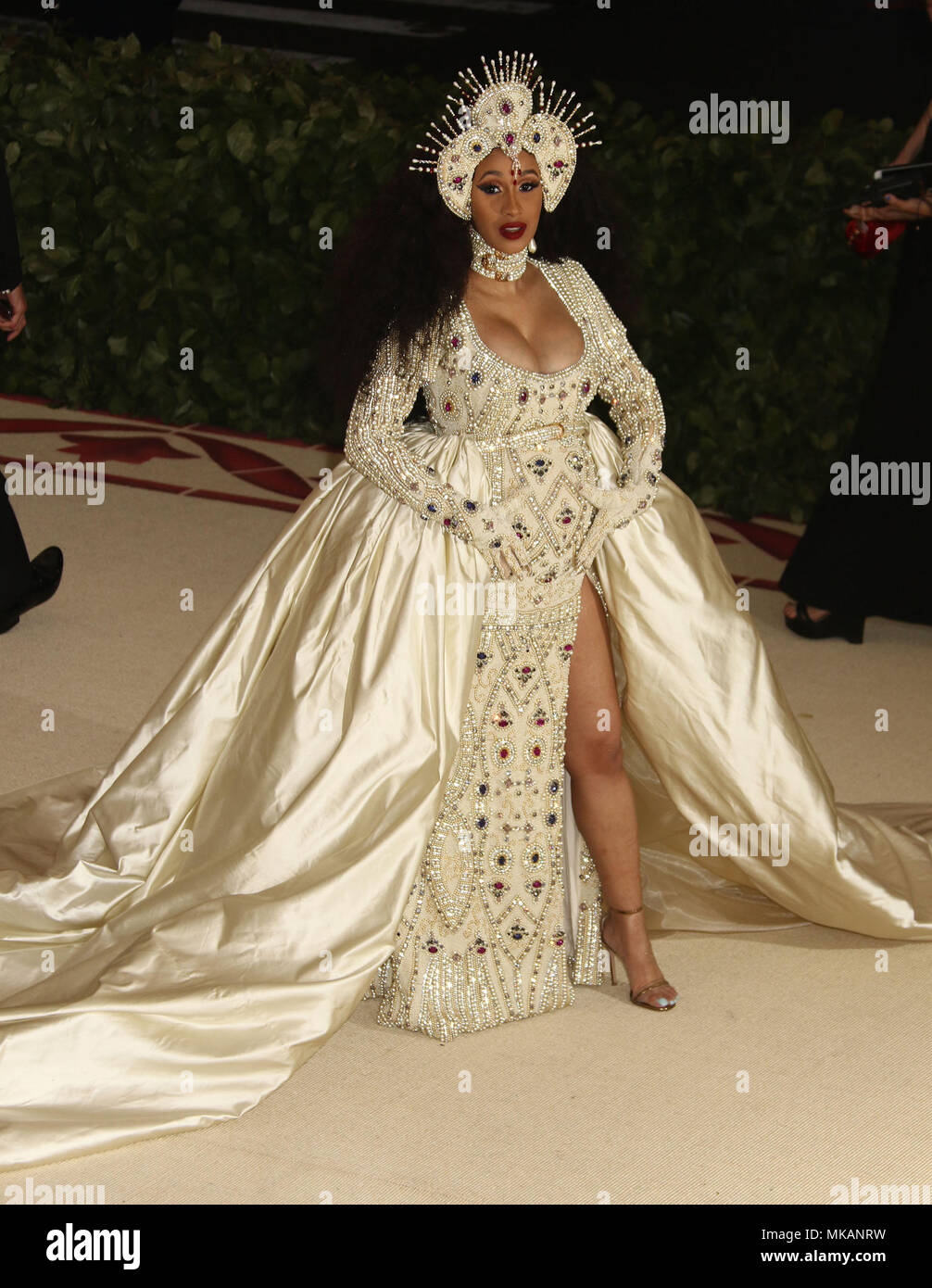 New York City, New York, USA. 7th May, 2018. Rapper CARDI B attends the ...