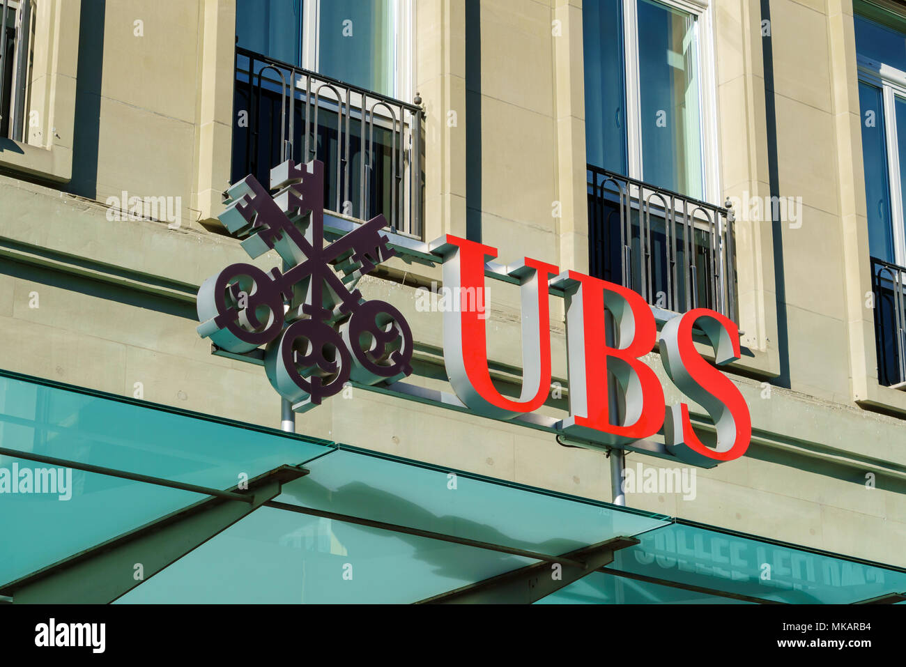 Bern, Switzerland - October 17, 2017: Branch of one of the largest ...
