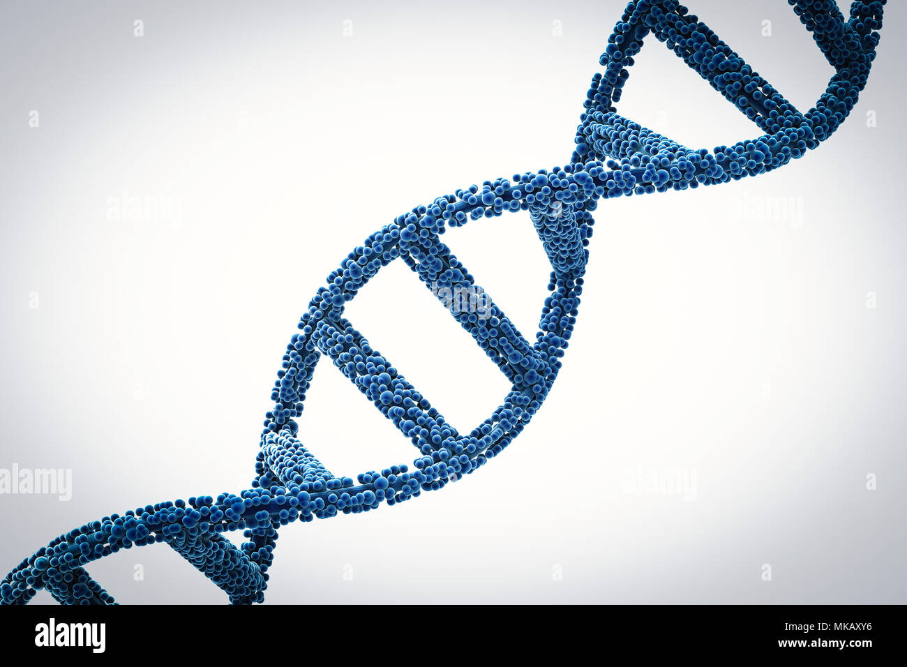 3d rendering blue dna helix or dna structure Stock Photo - Alamy