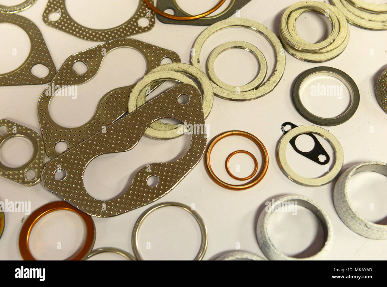 A selection of engine and transmission components on display at the ...