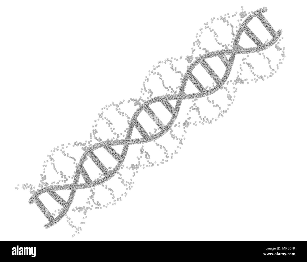 Dna strand and white background Black and White Stock Photos & Images ...