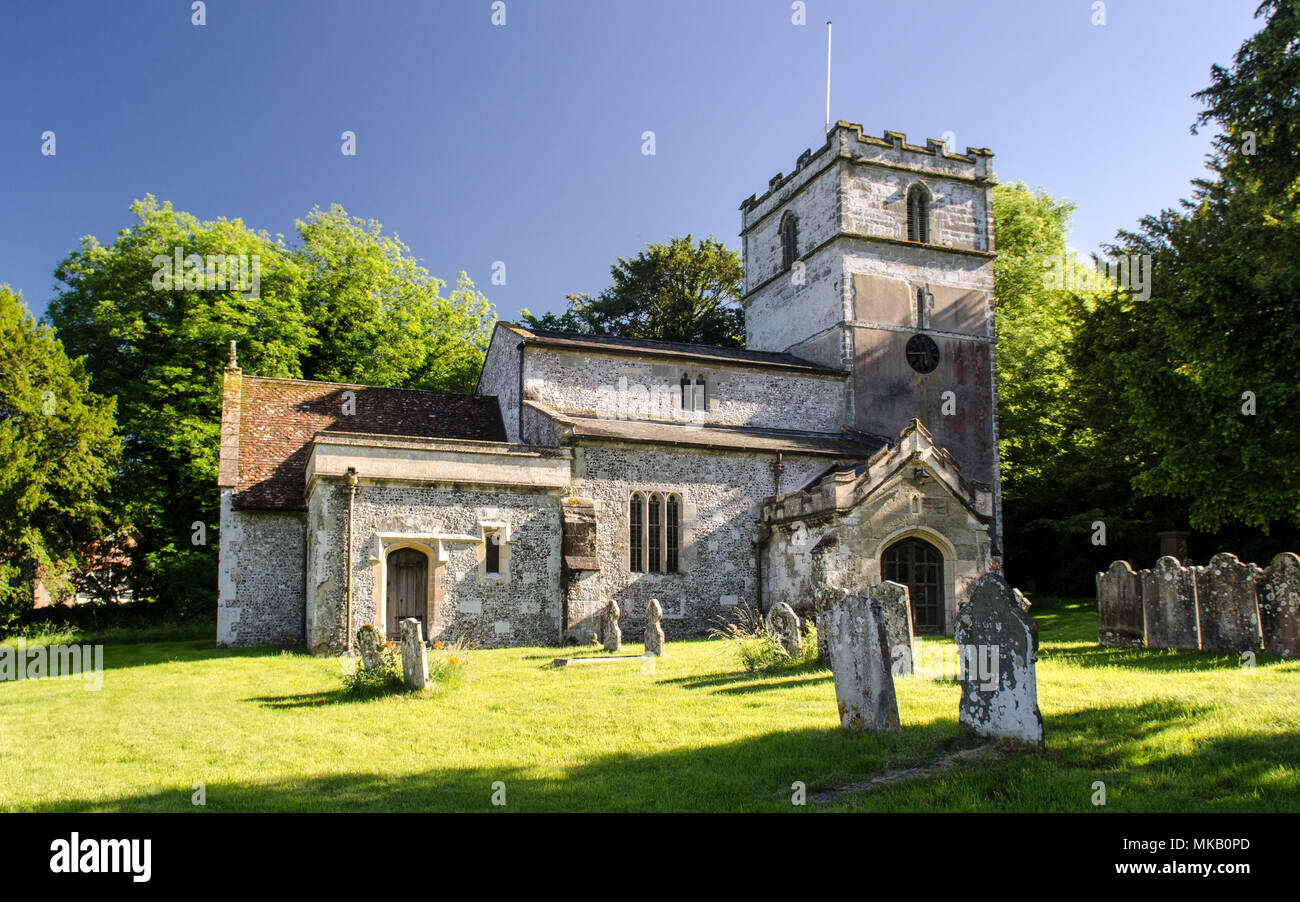 Wimborne, England, UK - June 29, 2013: Summer sun shines on the ...