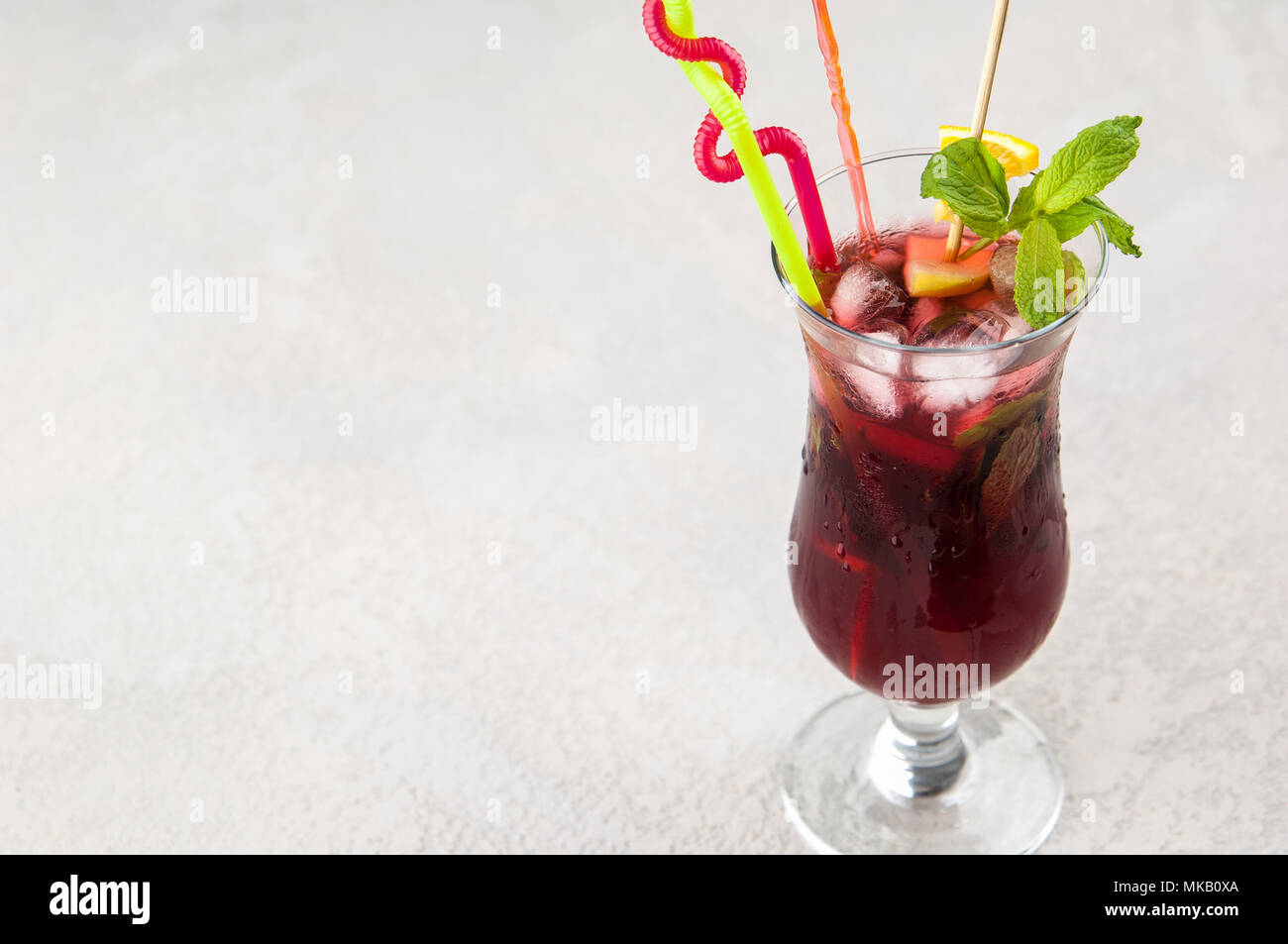 Red fruit drink hi-res stock photography and images - Alamy