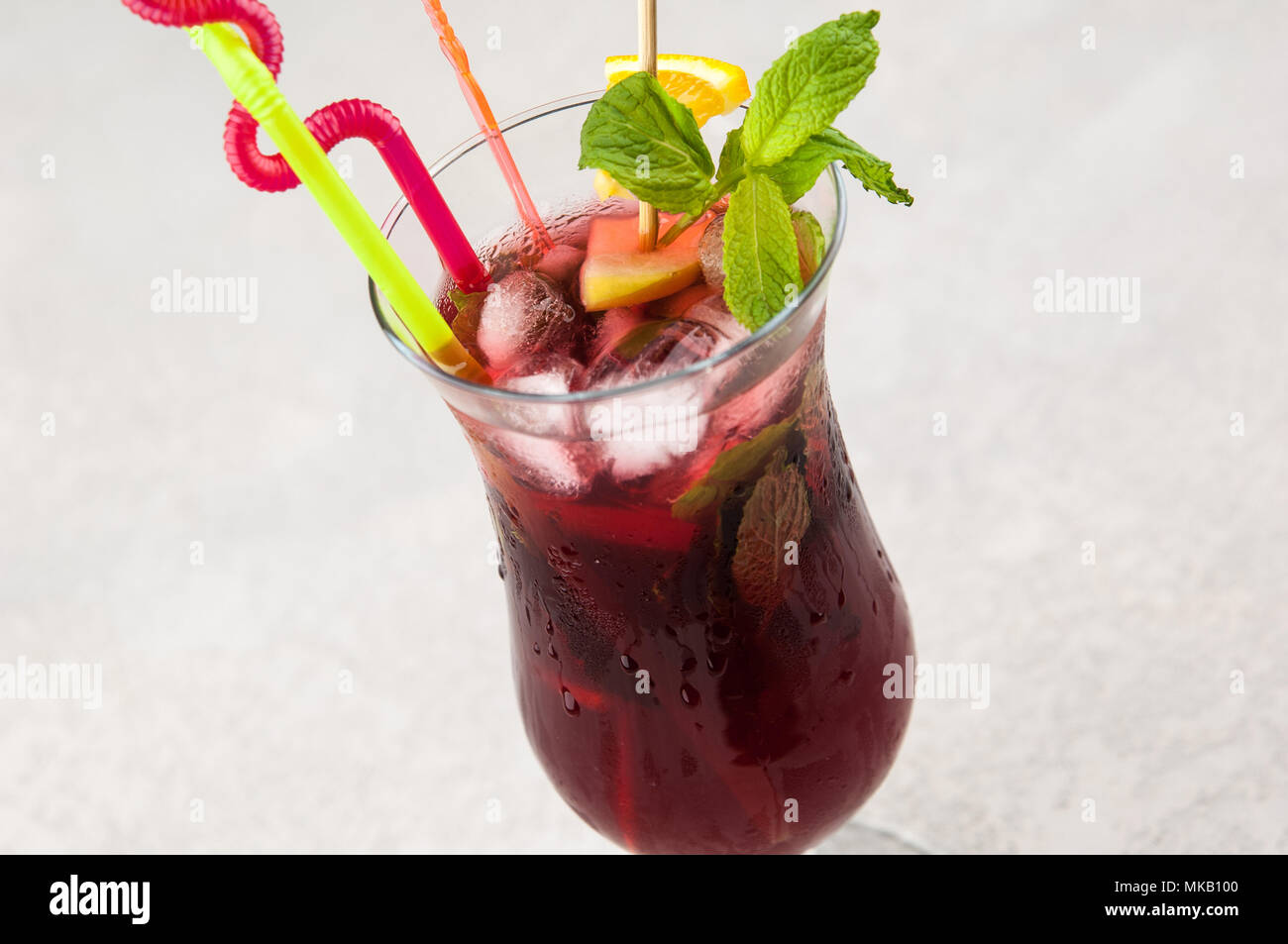 Red fruit drink hi-res stock photography and images - Alamy