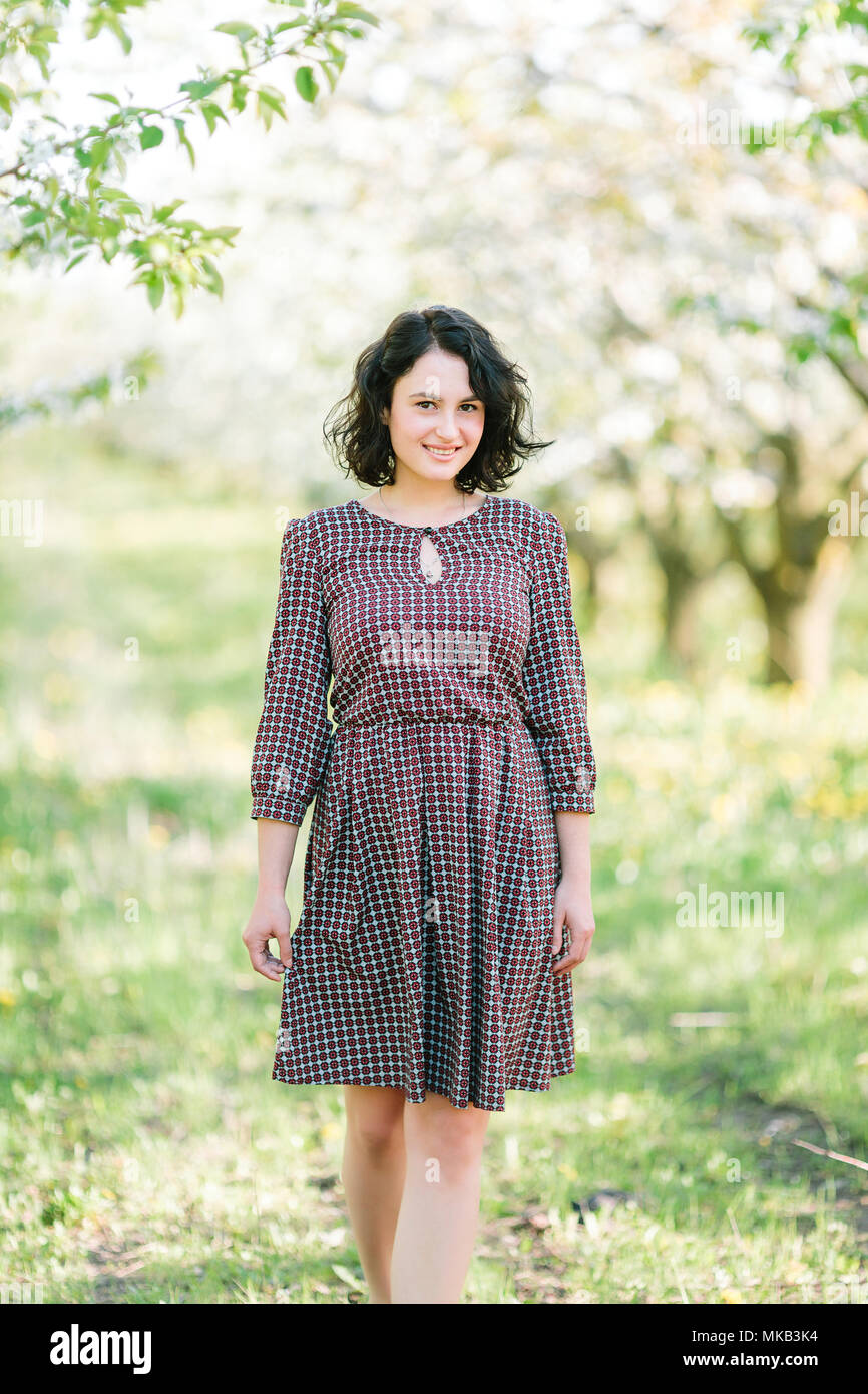 fashion, vintage, romance concept. there is glorious woman with black ...