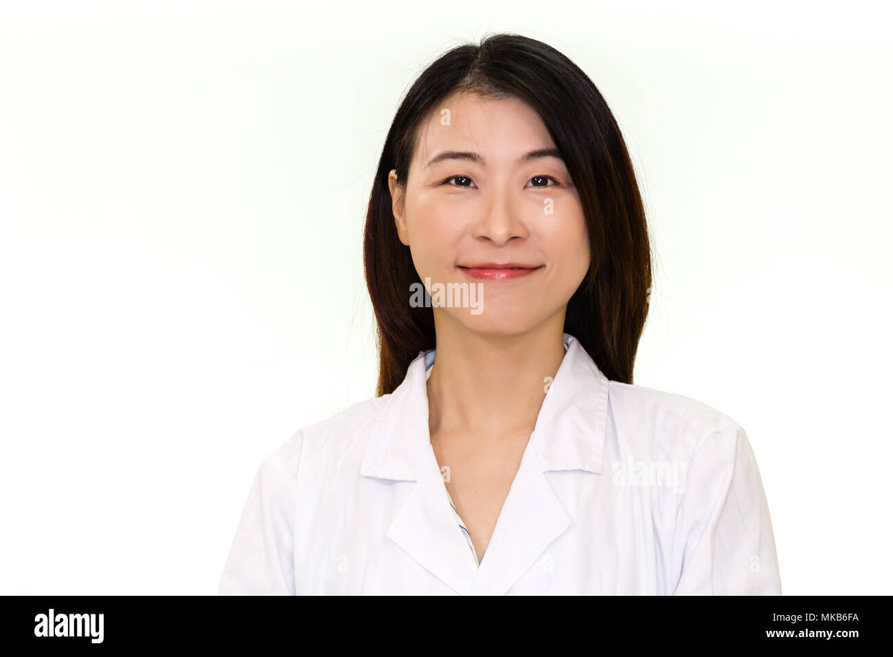 Chinese female doctor looking at camera Stock Photo - Alamy