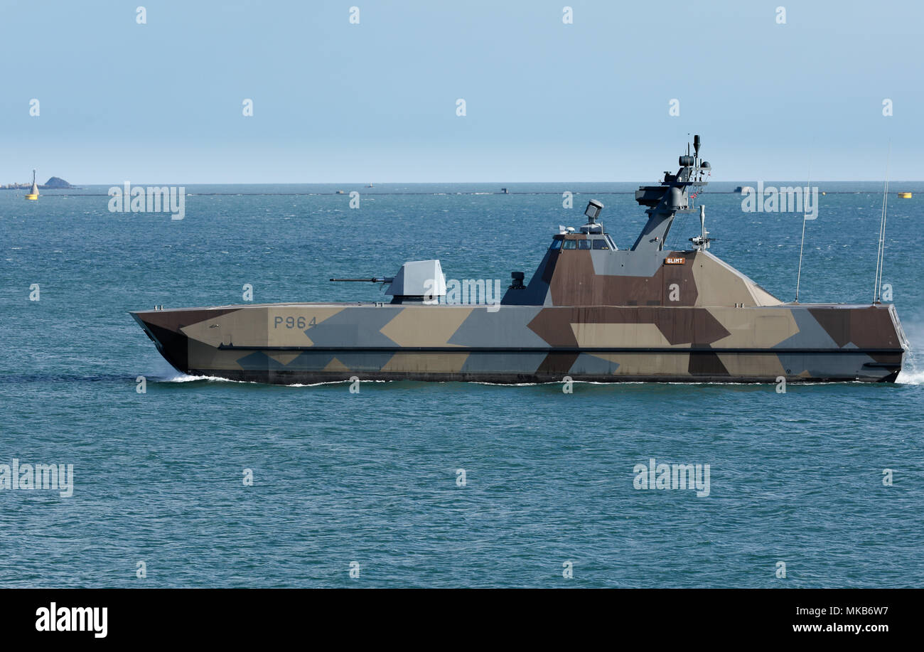 KNM GLIMT a Skjold class 'Missile Fast Patrol Boat' of the Norwegian ...