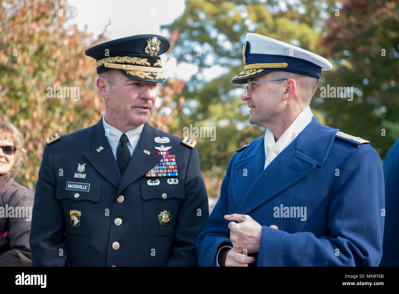 Vice Commandant of the Coast Guard Adm. Charles Michel talks to Vice ...