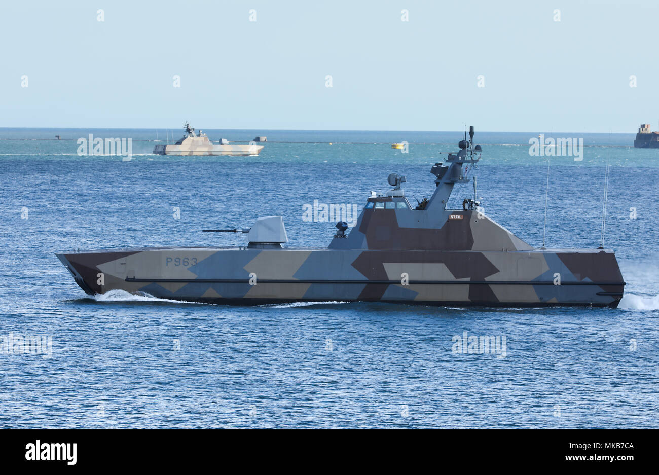 KNM Steil a Skjold class 'Missile Fast Patrol Boat' of the Norwegian ...