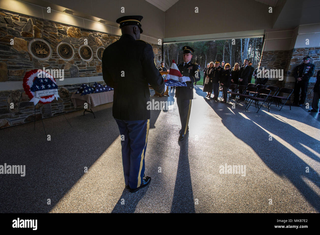Soldiers with the Brigadier General William C. Doyle Memorial Cemetery ...