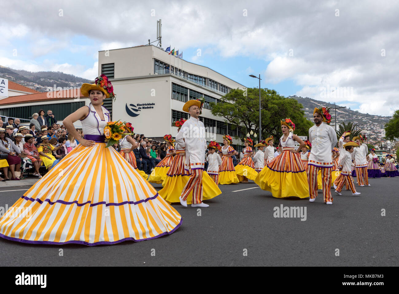 Funchal; Madeira; Portugal - April 22; 2018: Annual parade of the ...
