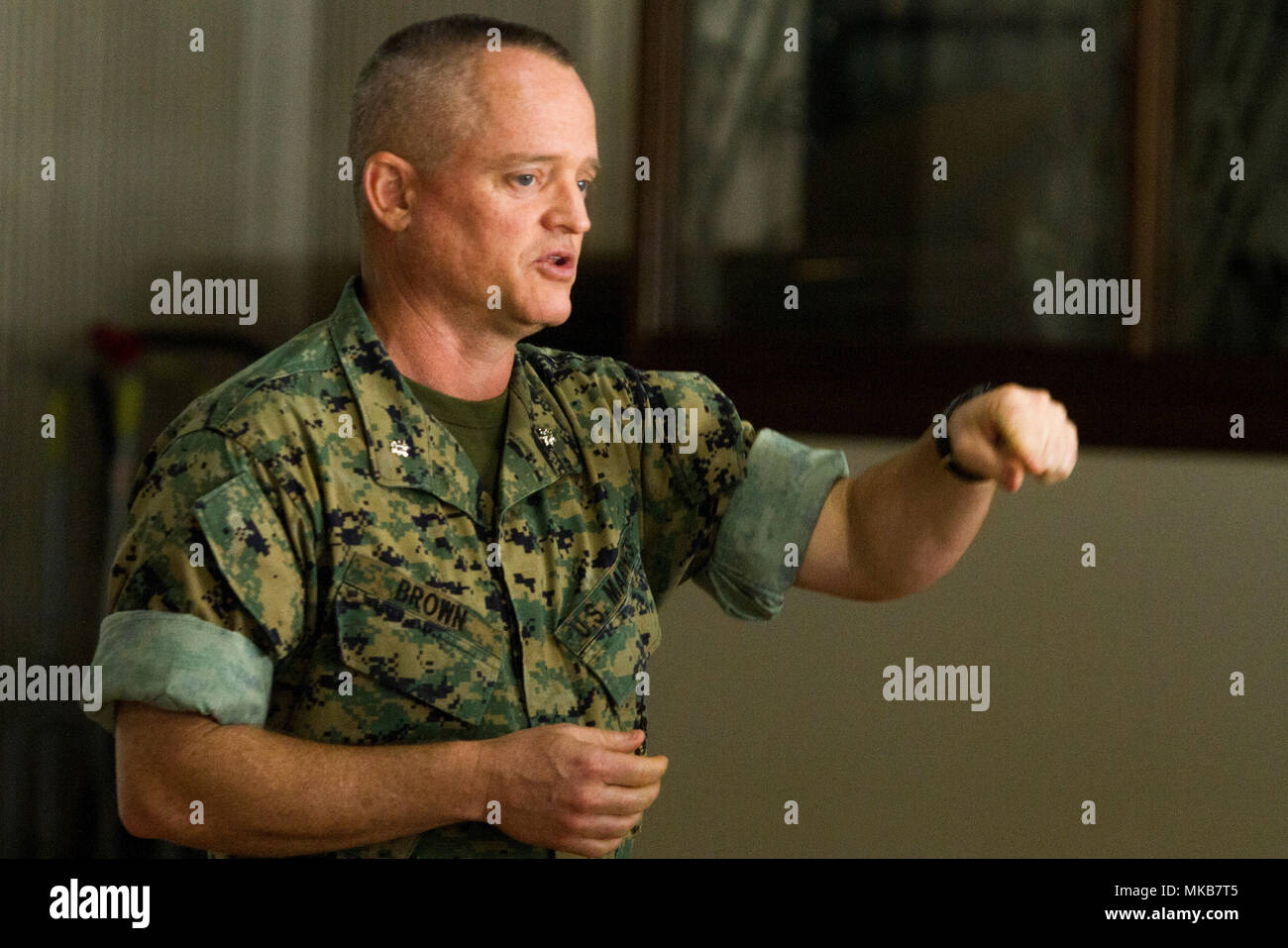 Lt. Col. Marvin Brown, a representative with Manpower Management ...