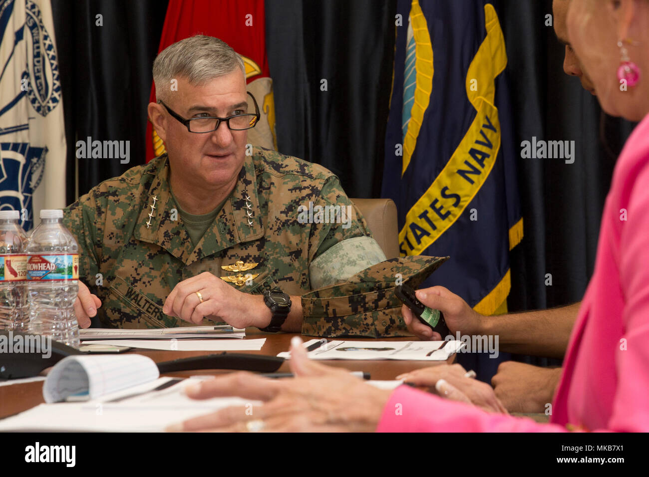 The Assistant Commandant of the Marine Corps Gen. Glenn M. Walters ...