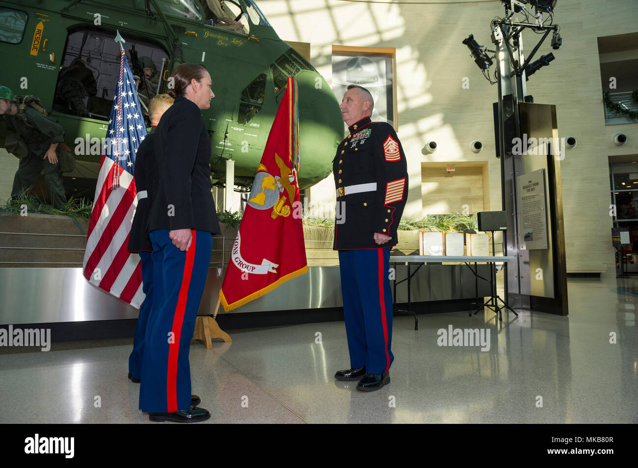 U.S. Marine Corps Master Gunnery Sgt. Jonathan R. White, senior ...
