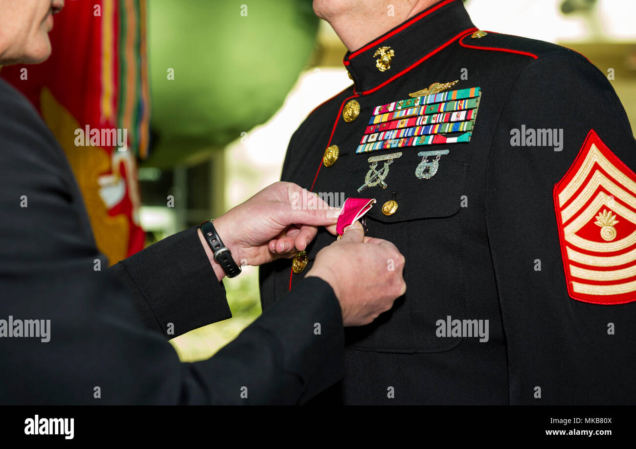 U.S. Marine Corps Master Gunnery Sgt. Jonathan R. White, senior ...