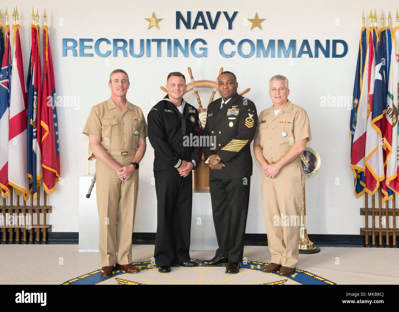Navy recruiting command nrc sailor of the year 2017 hi-res stock ...