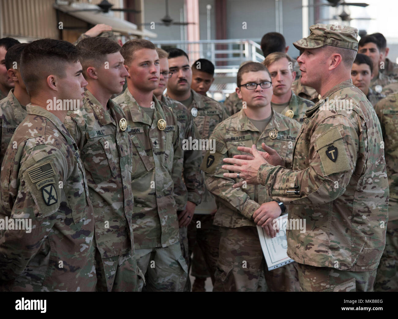 Members of the 3rd Battalion, 144th Infantry Regiment,Texas National ...