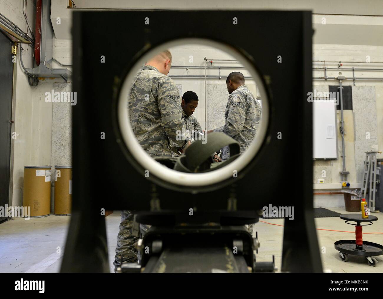 Precision guidance munitions crew chief Airmen from the 731st Munitions ...