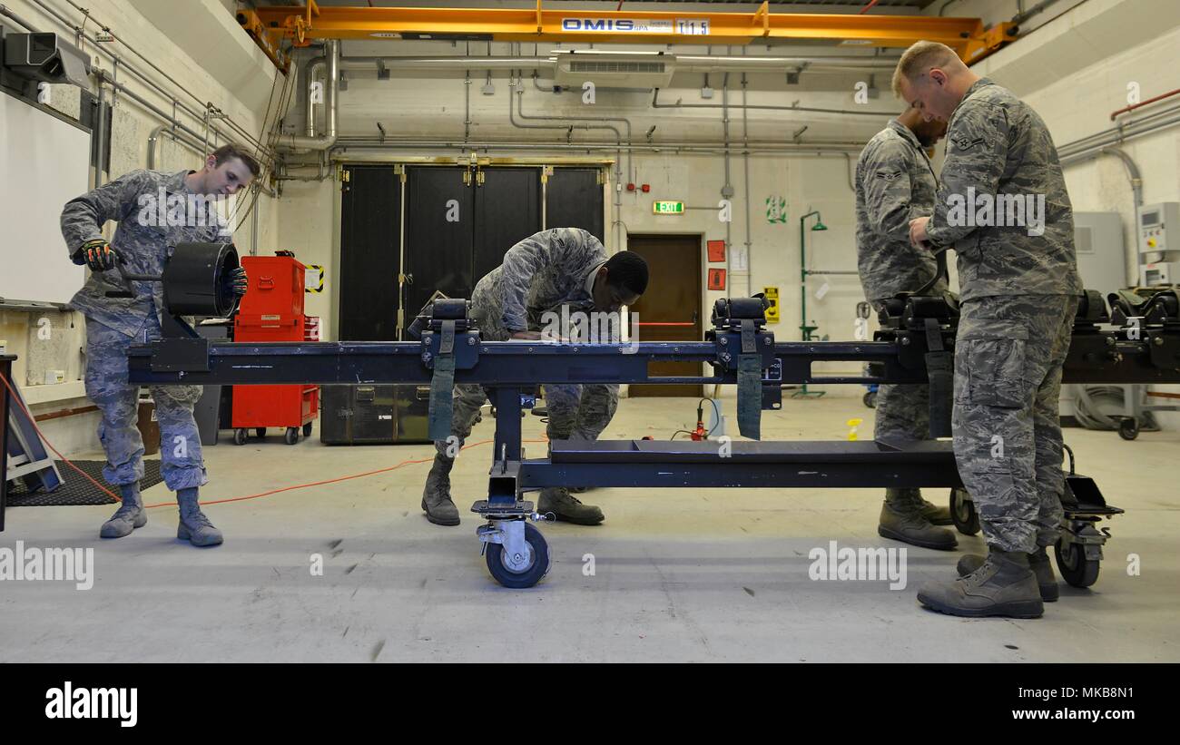 Precision guidance munitions crew chief Airmen from the 731st Munitions ...