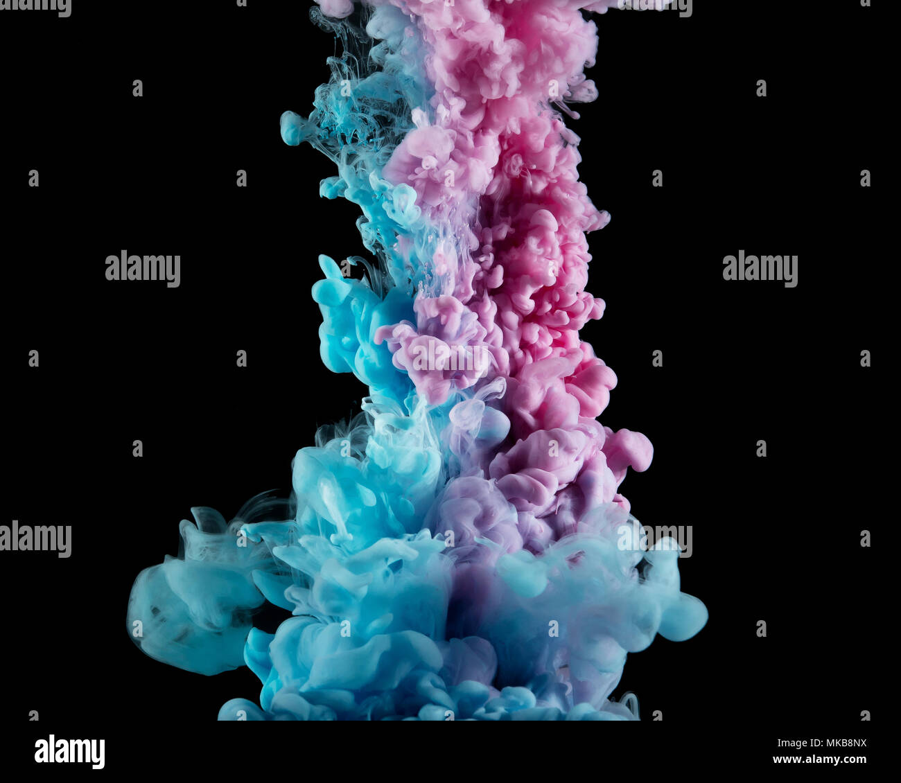 color splashes of ink Stock Photo - Alamy