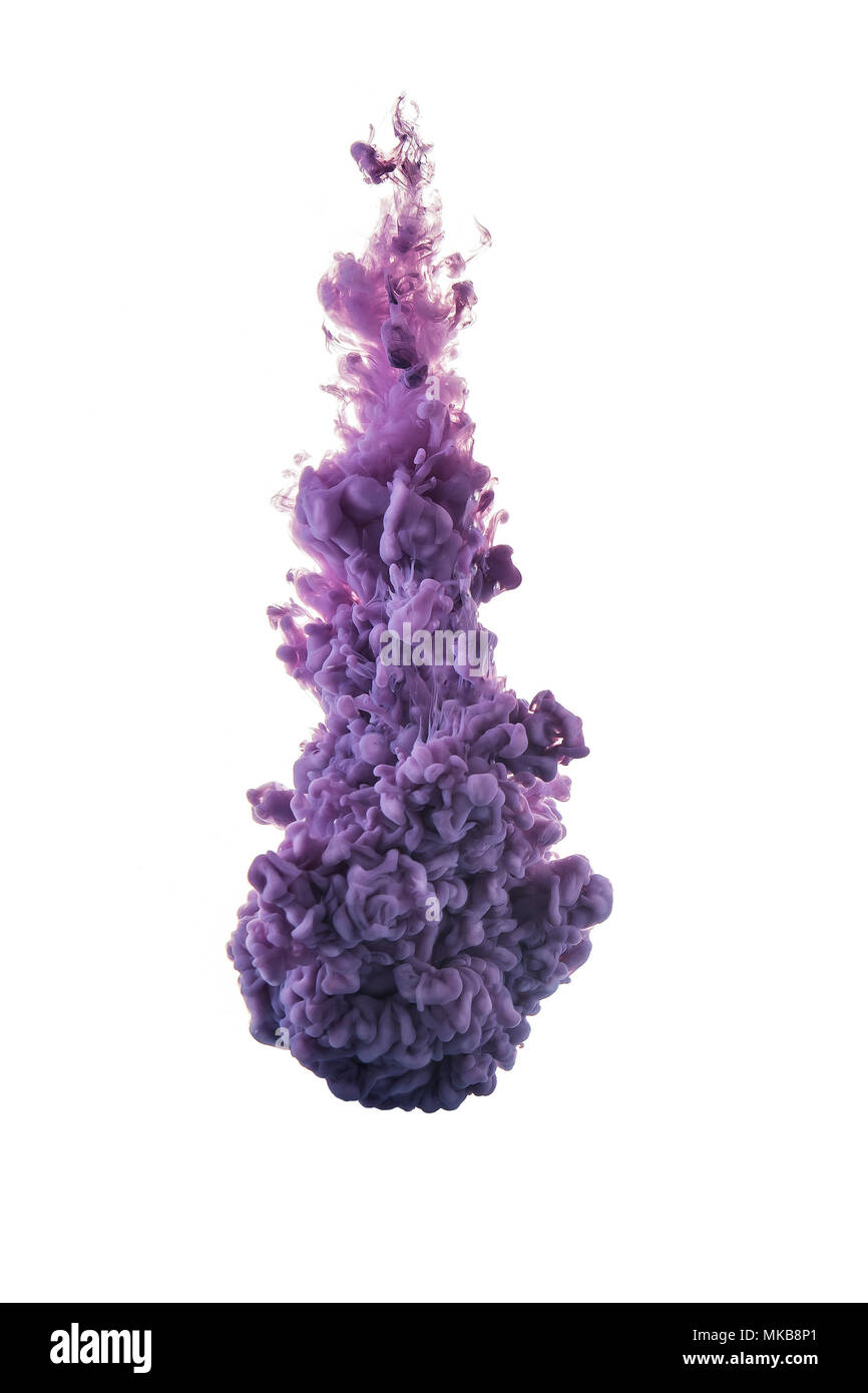 color splashes of ink Stock Photo - Alamy