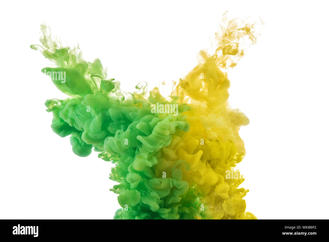 color splashes of ink Stock Photo - Alamy