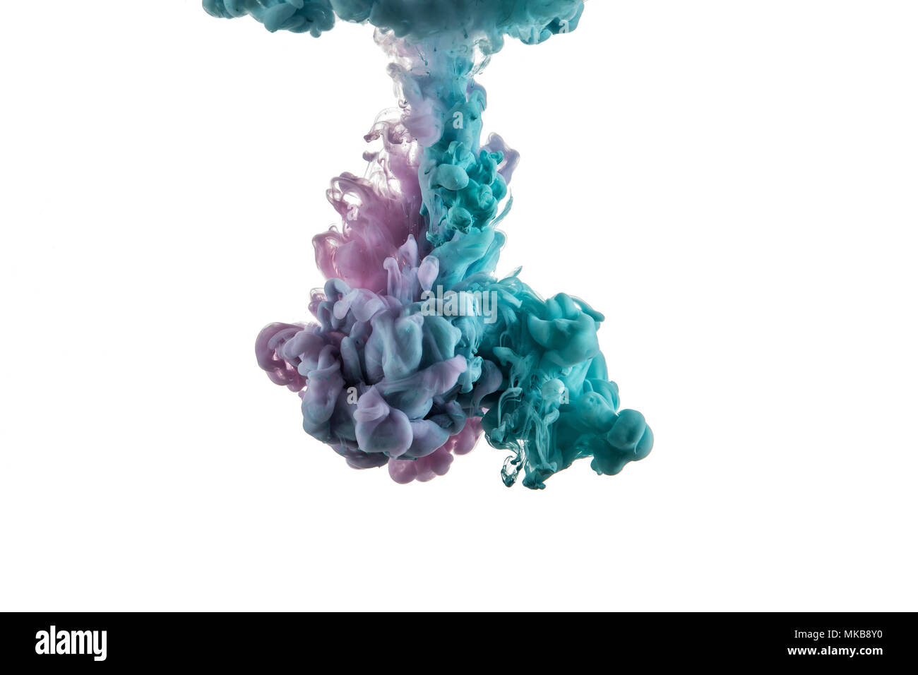 color splashes of ink Stock Photo - Alamy