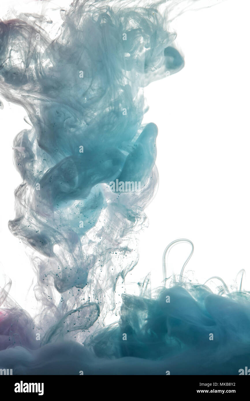 color splashes of ink Stock Photo - Alamy