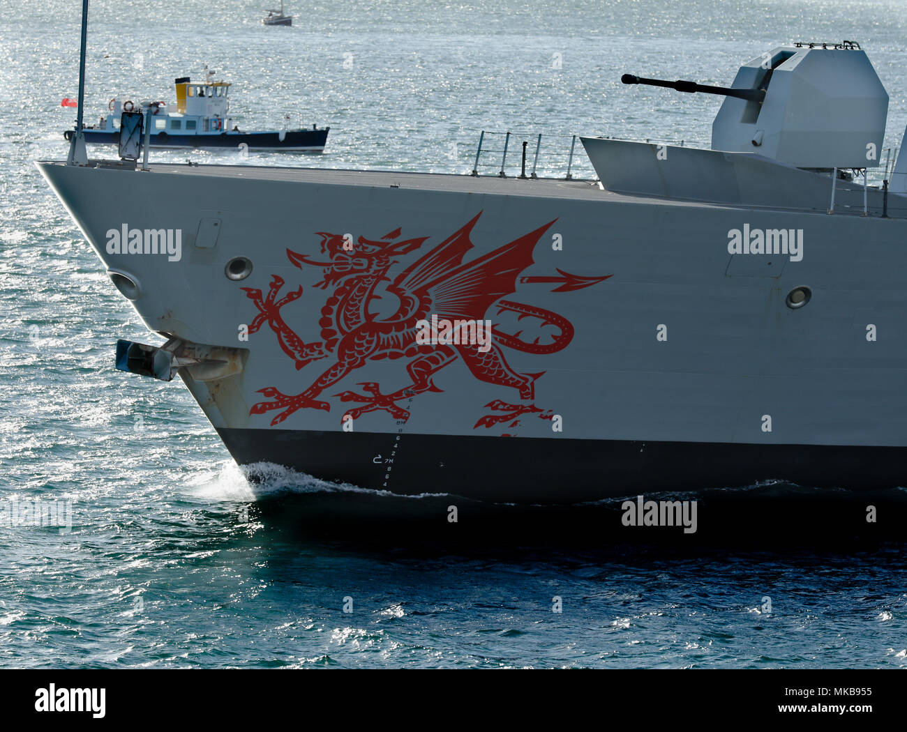 HMS Dragon one of six Type 45 destroyers operated by the Royal Navy ...