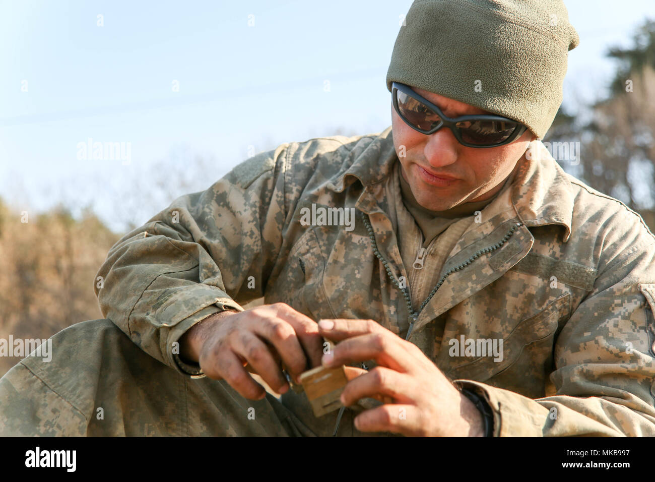 U.S. Army Sgt. Paul Holt, assigned to 2nd Battalion, 4th Field ...