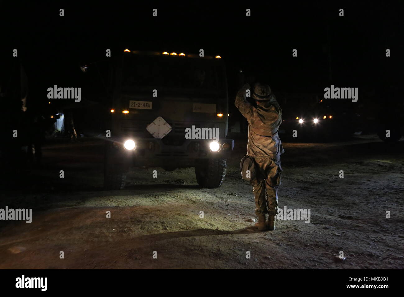 A U.S. Soldier assigned to the 2nd Battalion, 4th Field Artillery, 75th ...