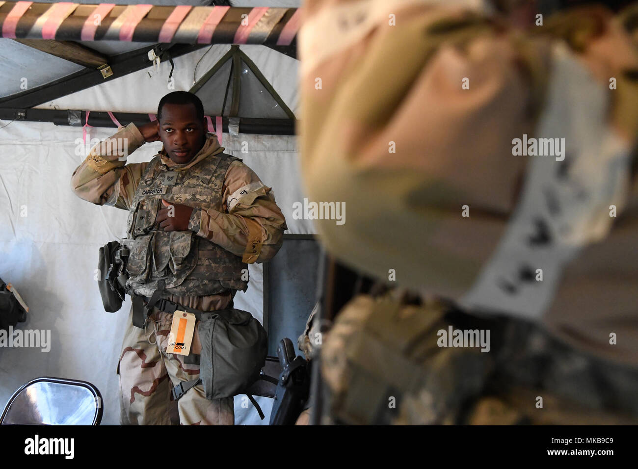 Staff Sgt. Brandon Carpenter, a member of the 66th Security Forces ...