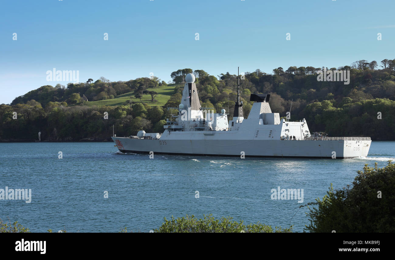 HMS Dragon one of six Type 45 destroyers operated by the Royal Navy ...