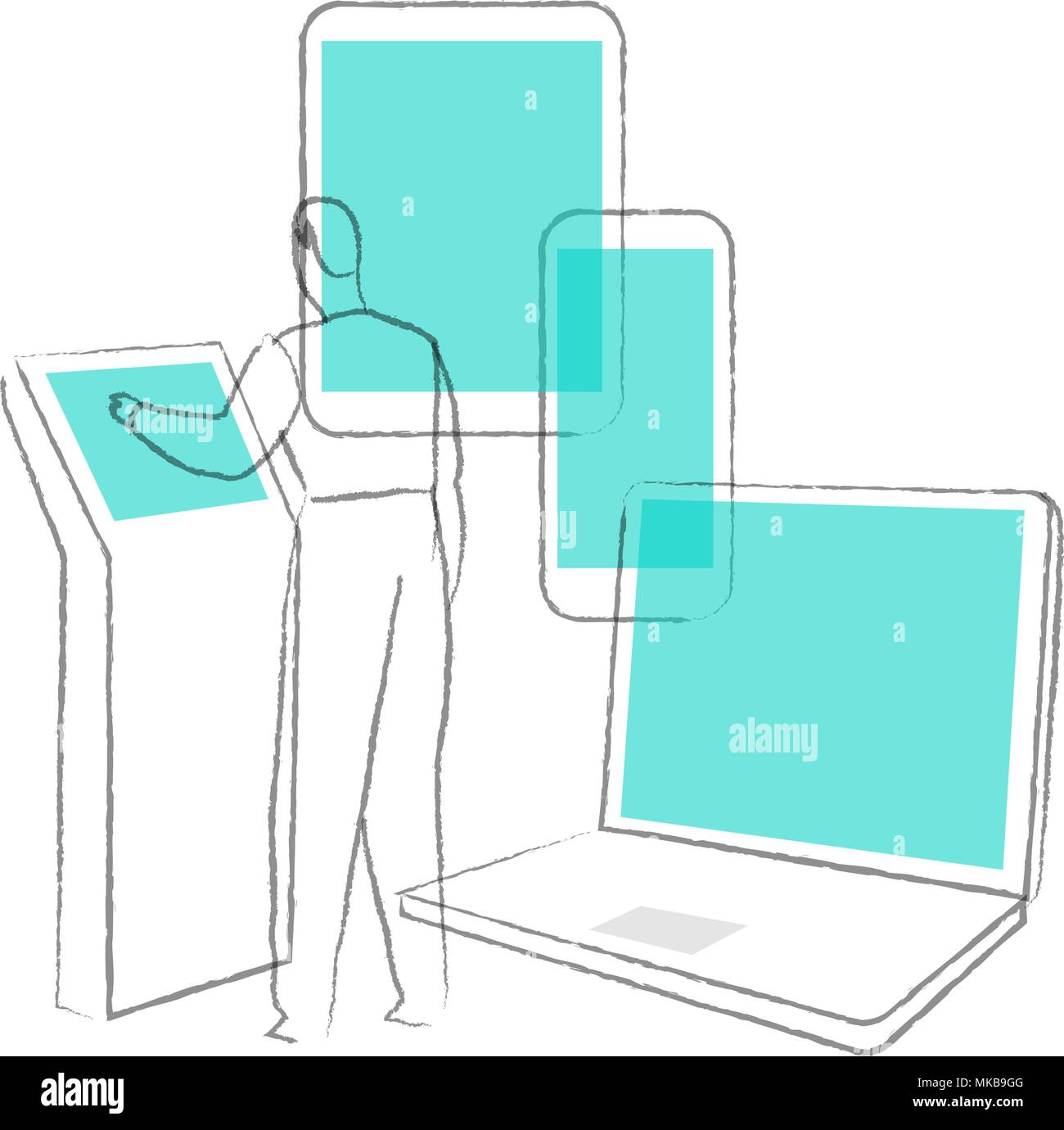 Customer channels Stock Vector Images - Alamy