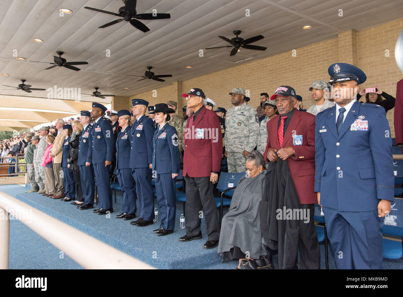 Tuskegee Airmen attending Air Force BMT Graduation Stock Photo - Alamy