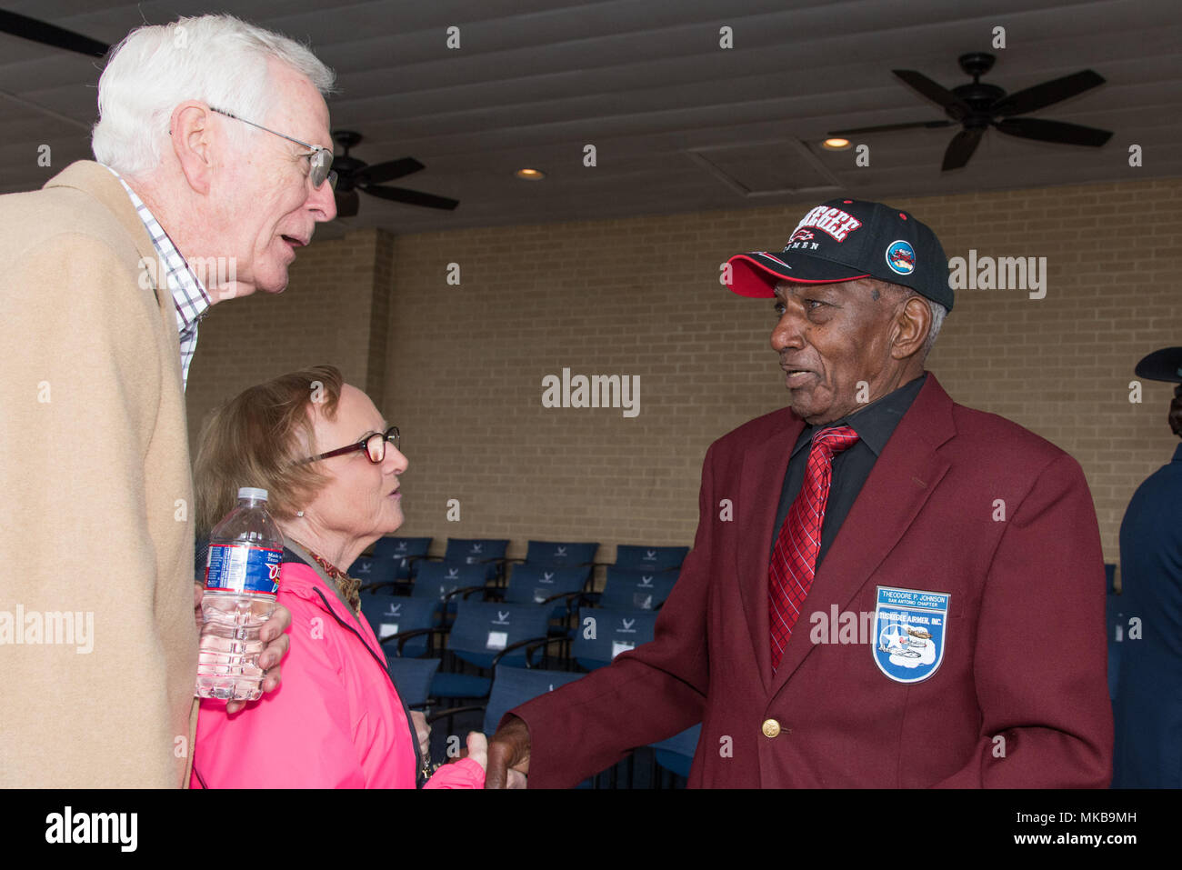 Tuskegee Airmen attending Air Force BMT Graduation Stock Photo - Alamy