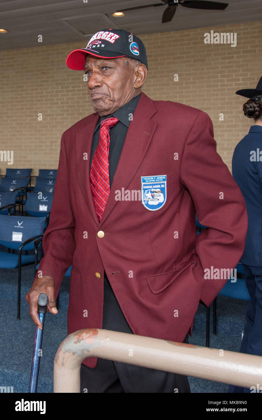 Tuskegee Airmen attending Air Force BMT Graduation Stock Photo - Alamy