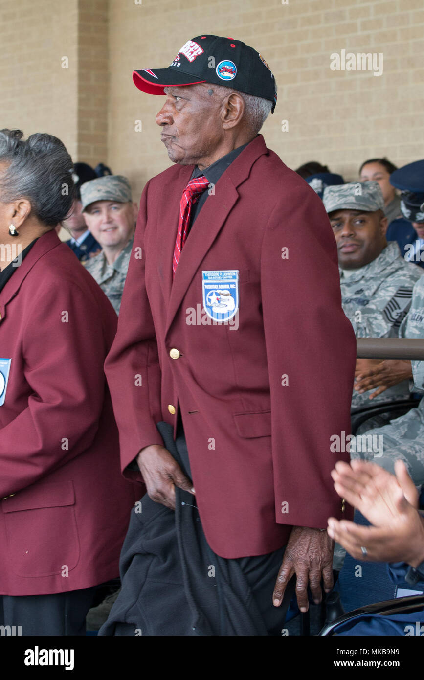Tuskegee Airmen attending Air Force BMT Graduation Stock Photo - Alamy