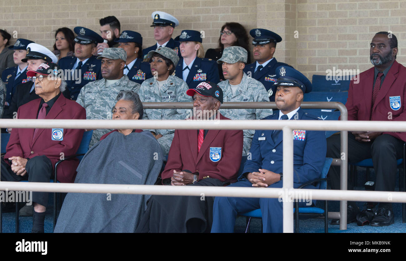 Tuskegee Airmen attending Air Force BMT Graduation Stock Photo - Alamy
