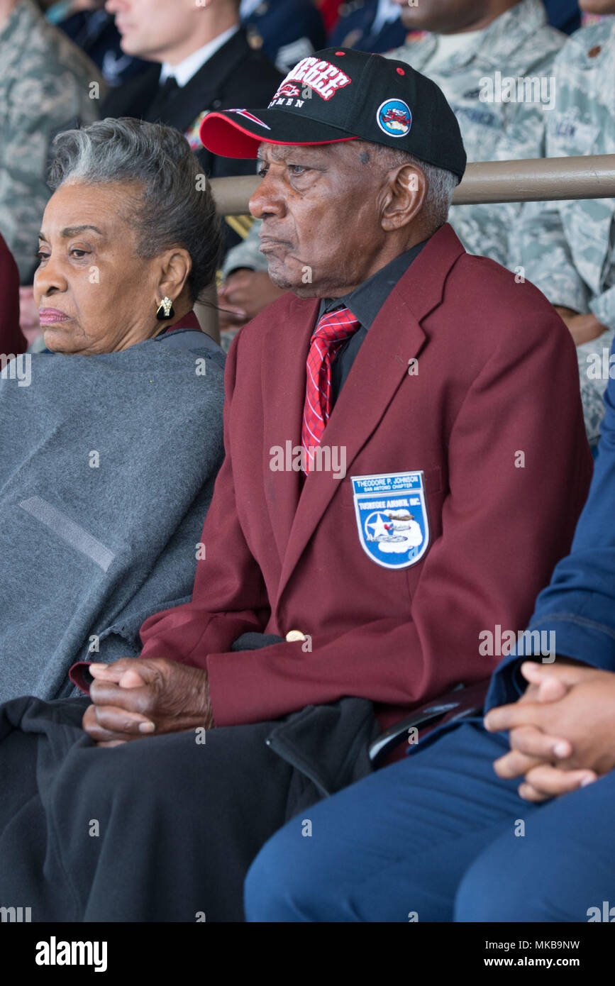 Tuskegee Airmen attending Air Force BMT Graduation Stock Photo - Alamy