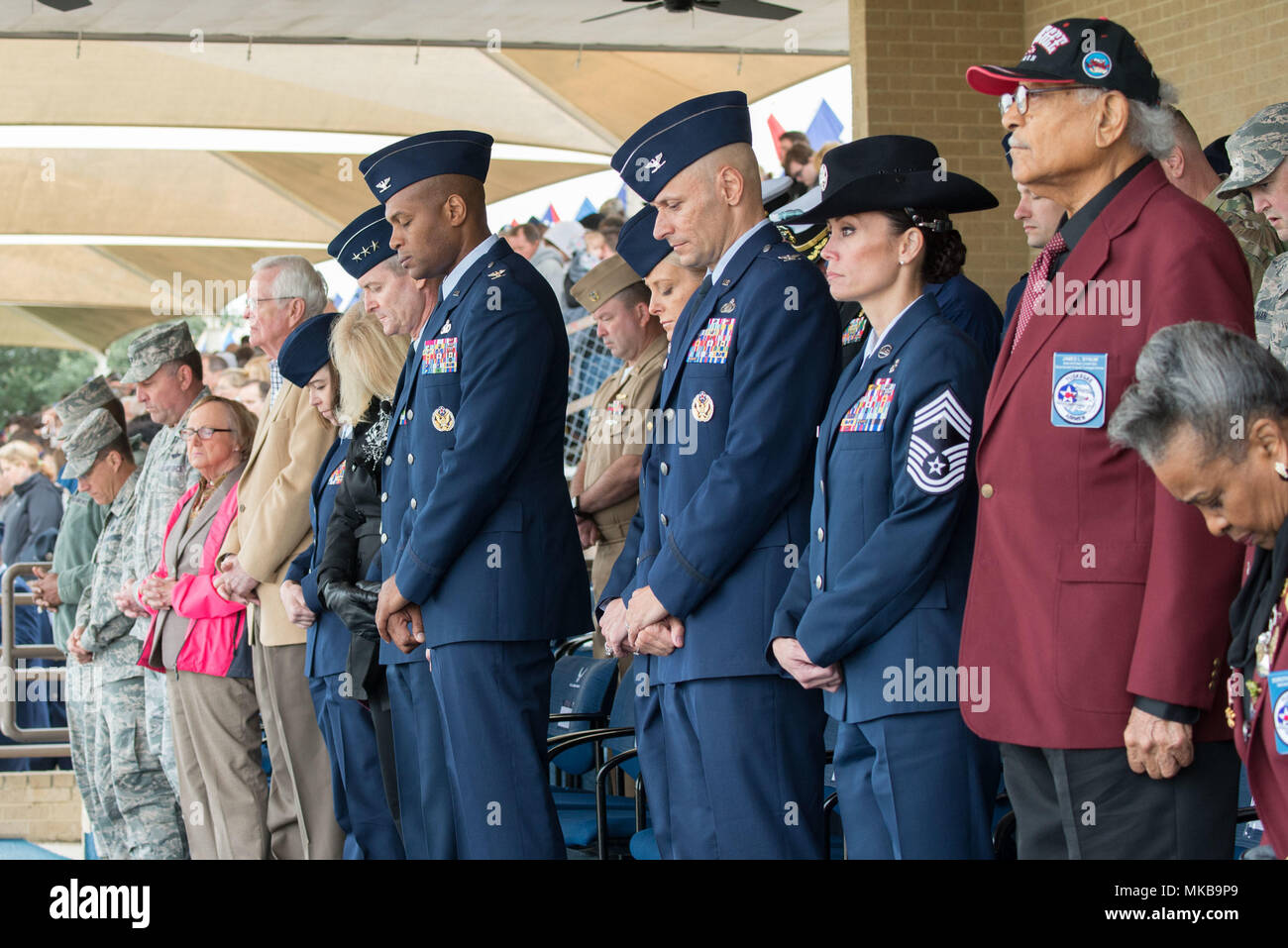 Tuskegee Airmen attending Air Force BMT Graduation Stock Photo - Alamy