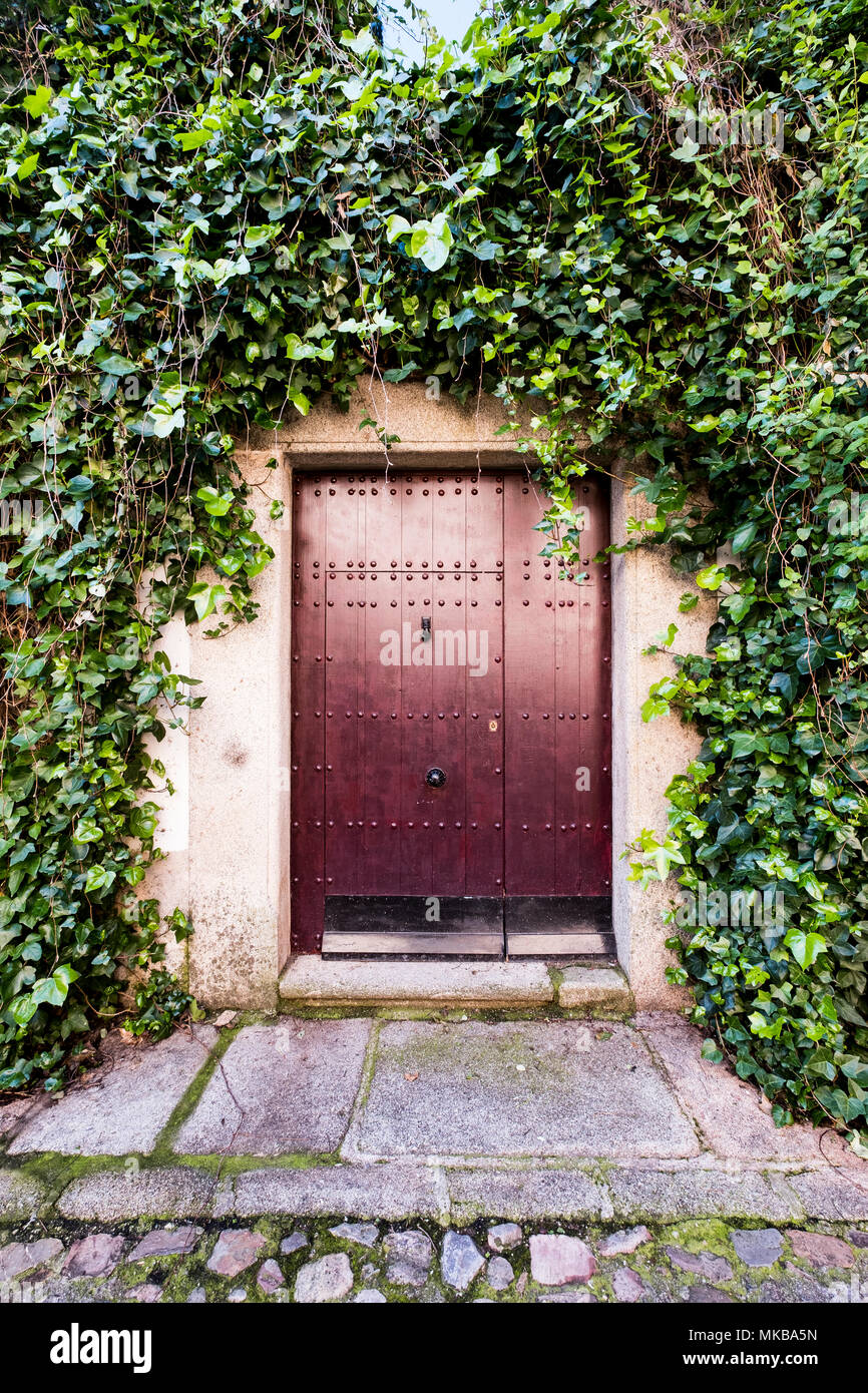 Detail of a door in a village in southern Spain Stock Photo - Alamy