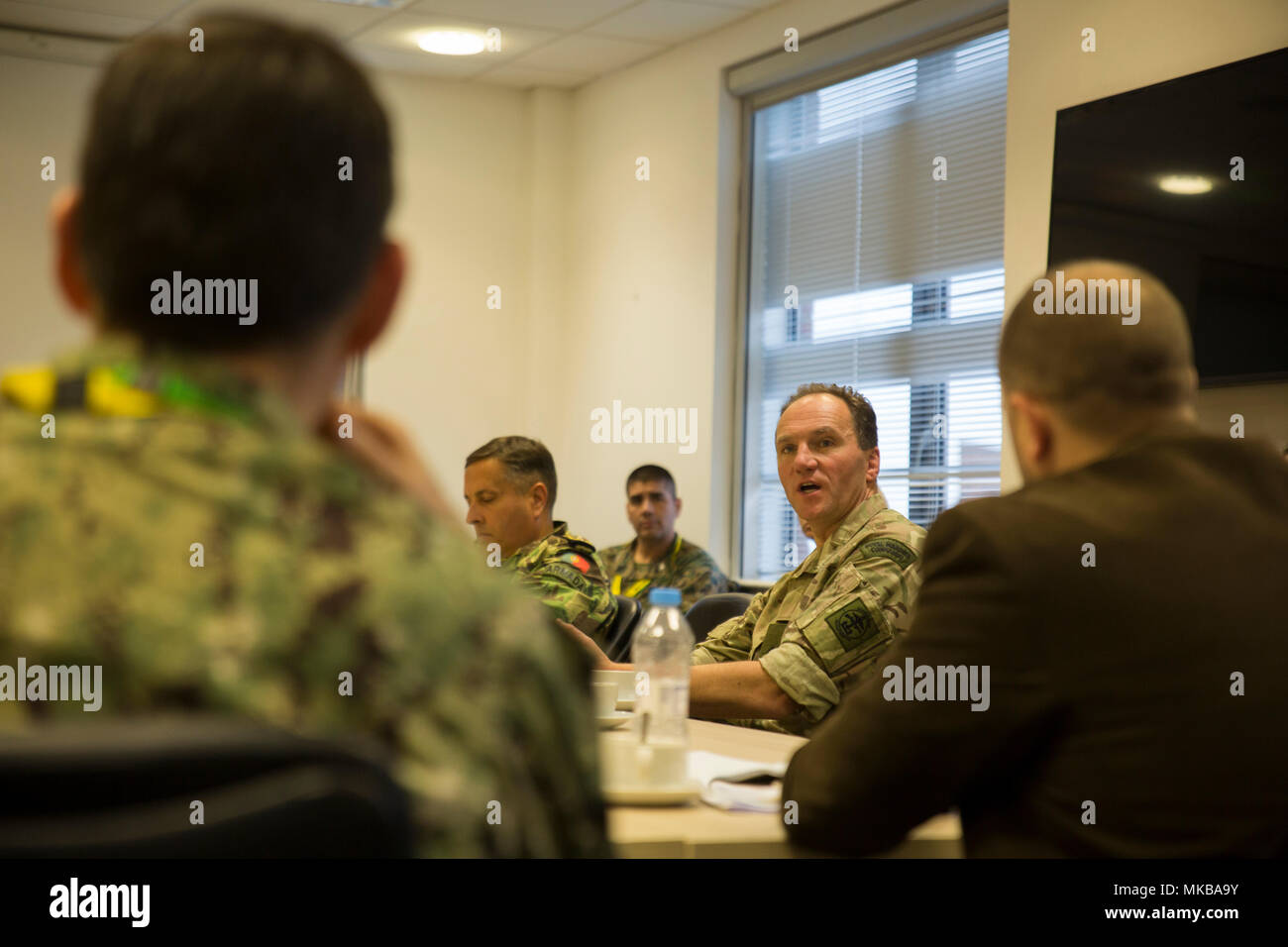 United Kingdom Royal Marines Maj.Gen. Charles Stickland, the commander ...