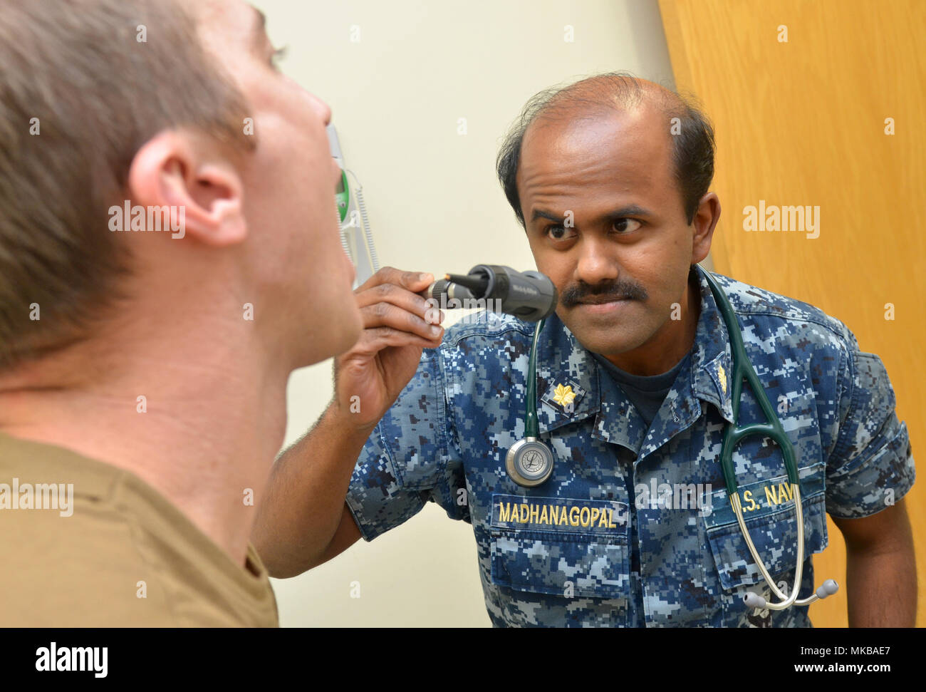 MAYPORT, Fla. (Nov. 13, 2017) Lt. Cmdr. Harry Madhanagopal, a physician ...